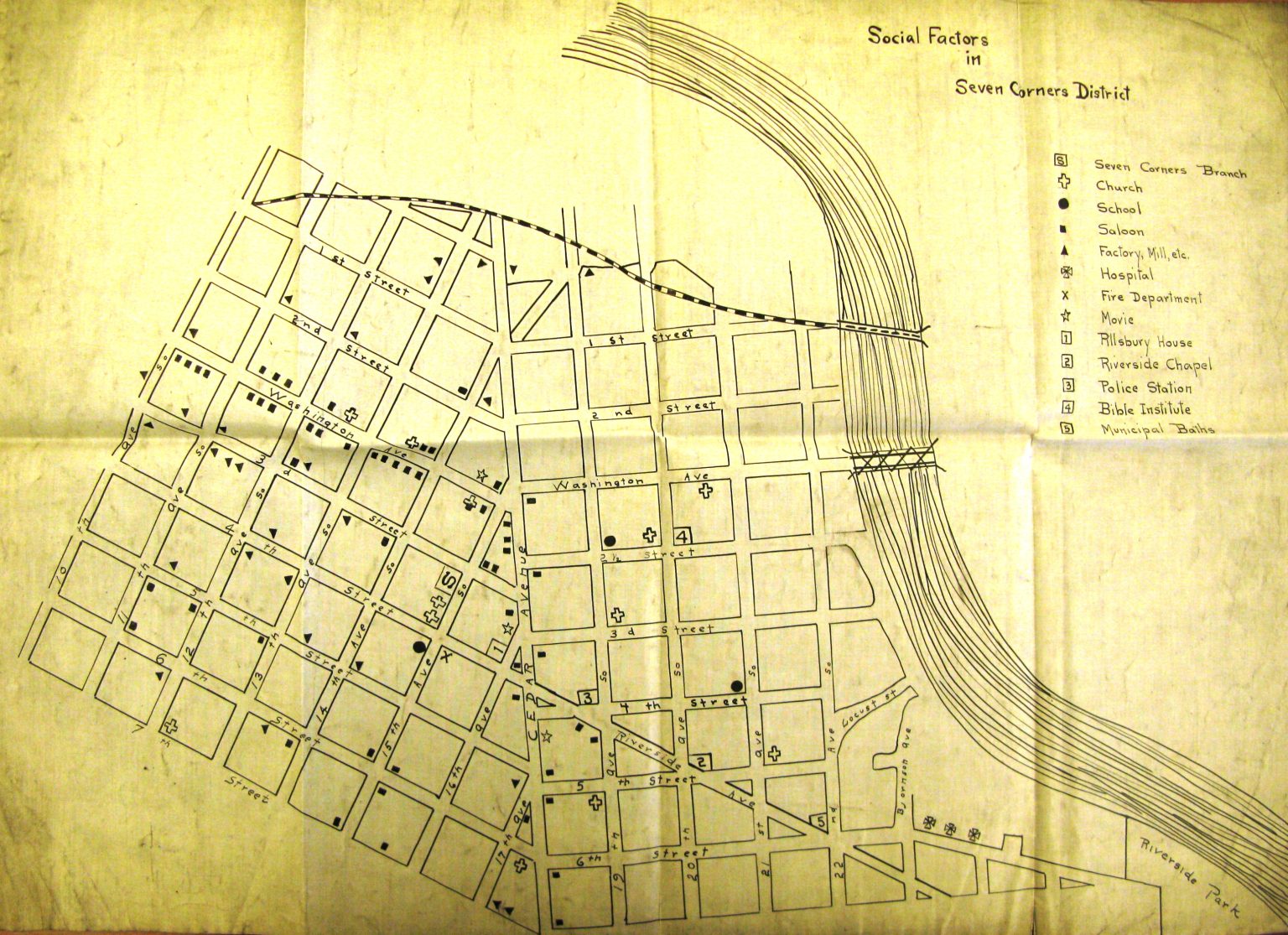 Map Monday: Seven Corners in 1915